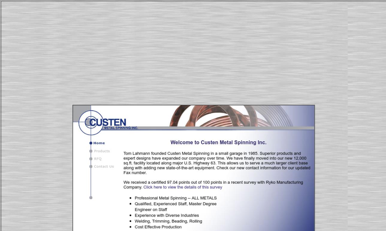 Custen Metal Spinning Inc. | Metal Spinners